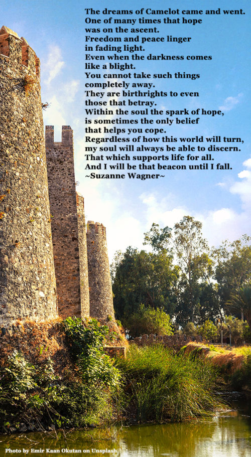 Suzanne Wagner Quote - The Dreams of Camelot in our World - Suzanne Wagner